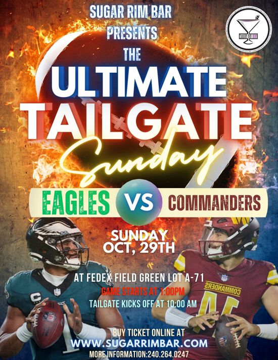 Tailgreeter - EAGLES vs COMMANDERS ULTIMATE TAILGATE (GREEN LOT A71)