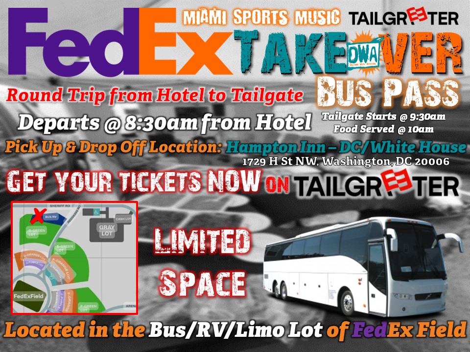 Tailgreeter - FedEx Takeover: Miami Sports Music Tailgate Tour (Miami ...