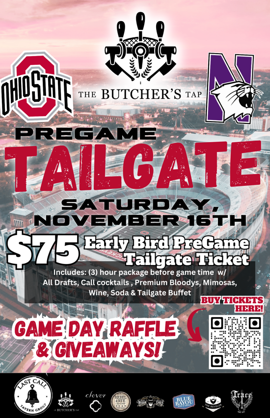 Tailgreeter - Butcher's Tap Tailgate: Buckeyes vs Wildcats