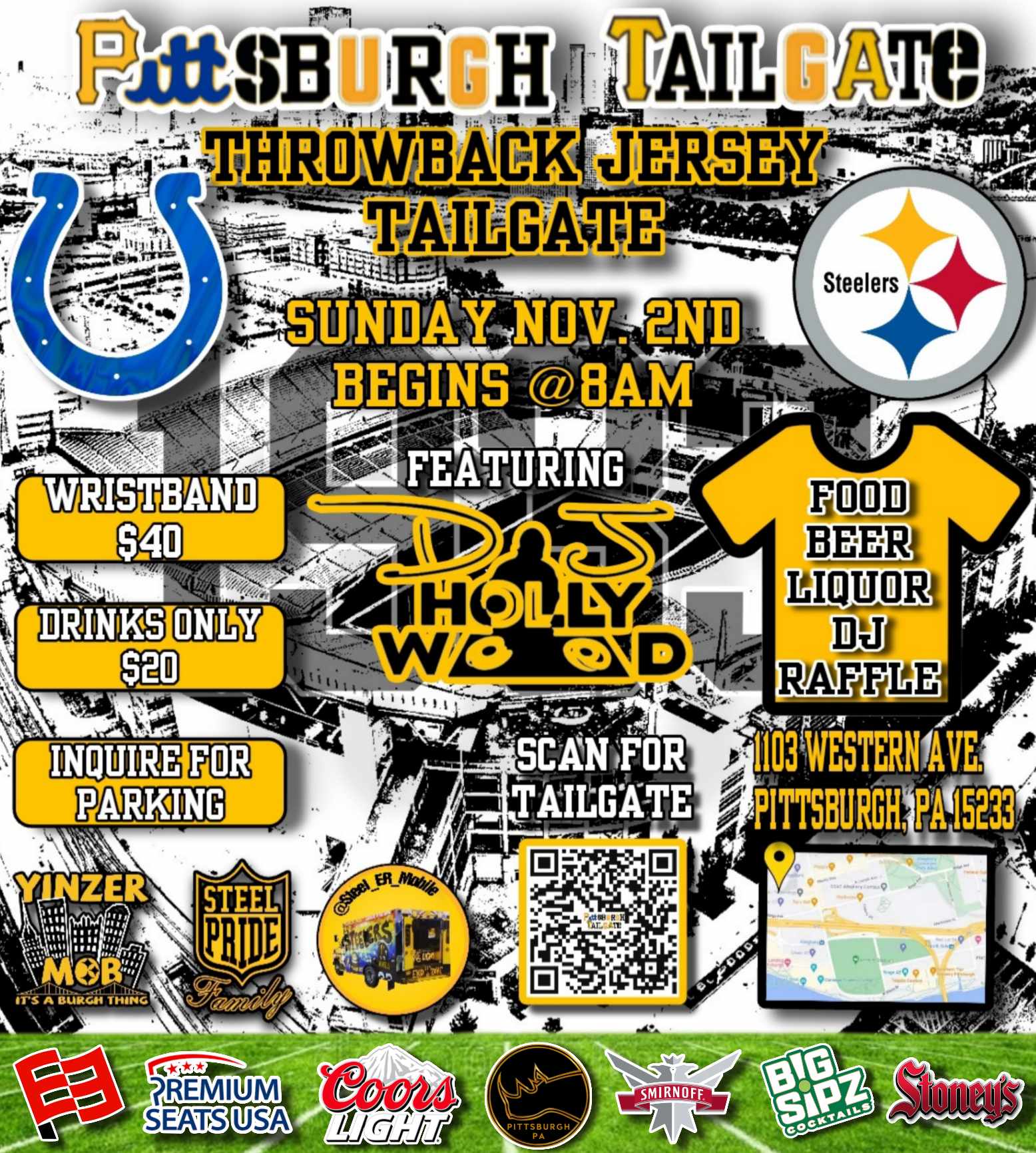 Tailgreeter - Pittsburgh Tailgate: Steelers vs Colts