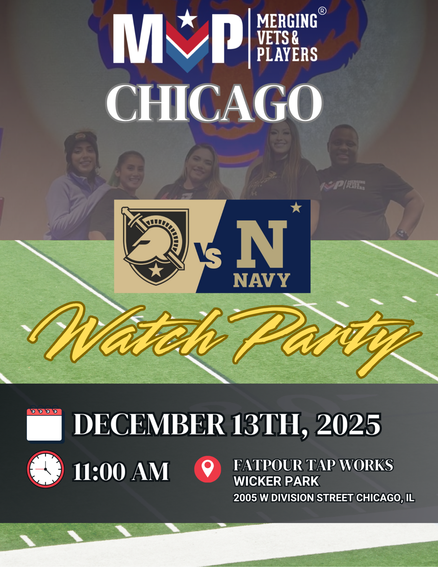 Tailgreeter - MVP Chicago Army vs Navy Tailgate and Watch Party